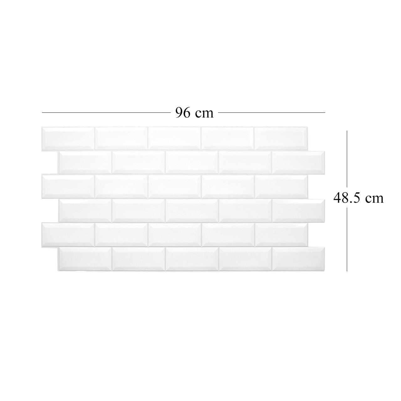 Panou decorativ, PVC, model caramida 3D, gri, 96x48.5 cm - eMAG.ro