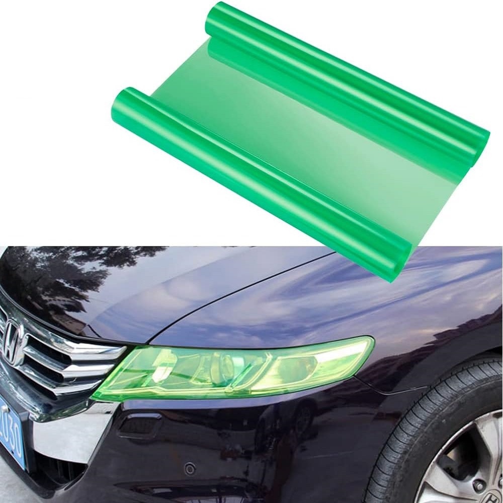 Folie protectie faruri / stopuri auto - Verde (pret/m liniar) - 054 ...