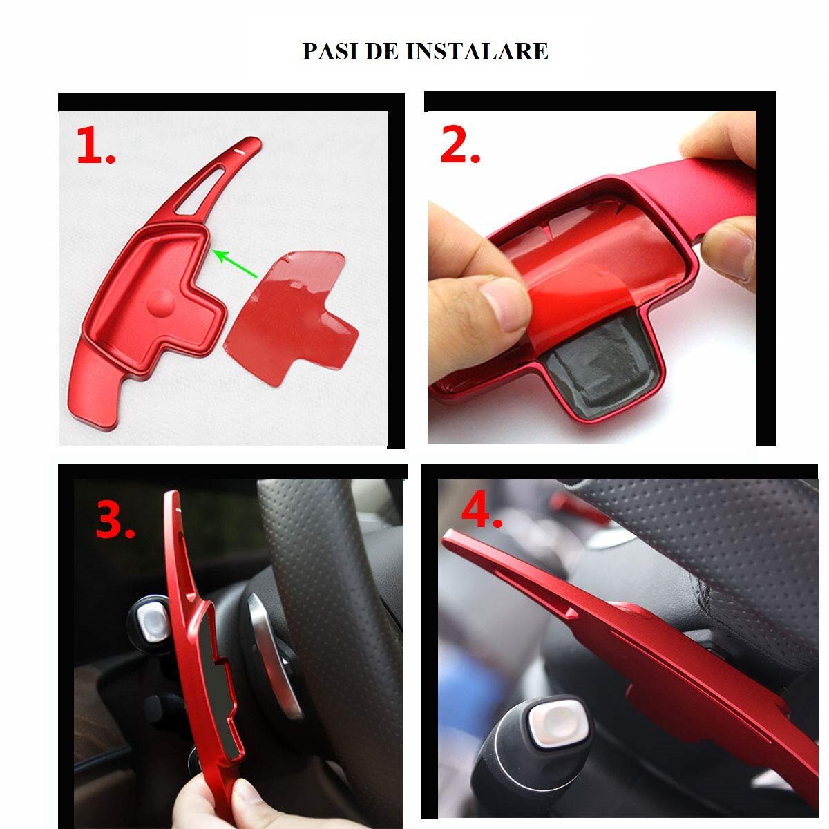 Set 2 padele volan, extensii schimbator de viteze, pentru Mercedes-Benz ...