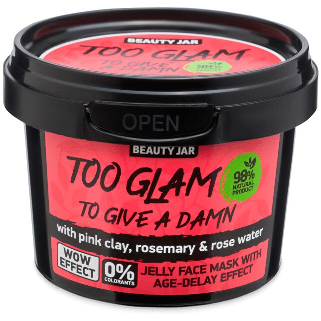 Masca faciala rejuvenanta cu argila roz si apa de trandafir, Beauty Jar ...