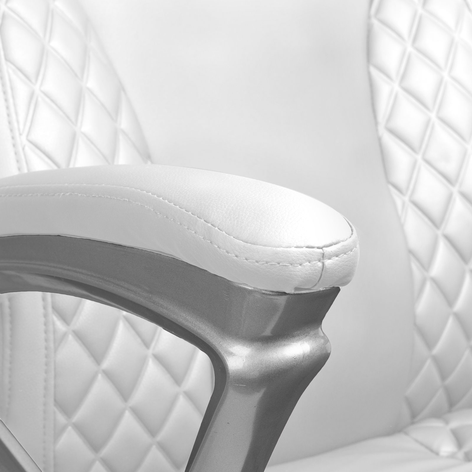 Scaun rotativ de birou premium - alb - eMAG.ro