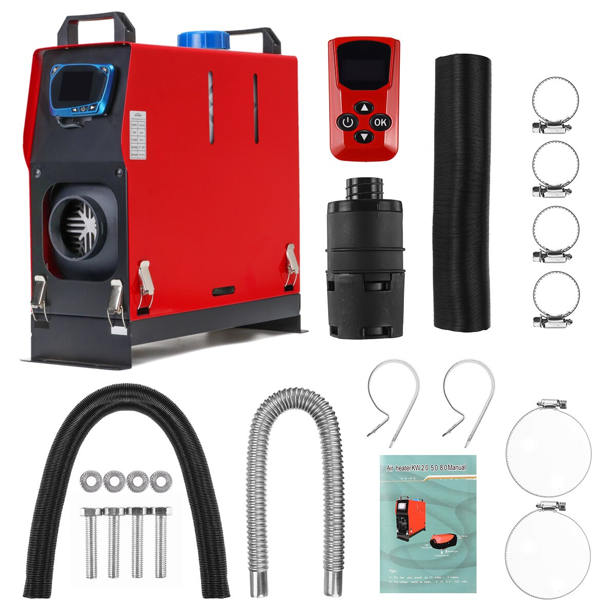 Incalzitor, HCalory, rezervor, 12V, 1KW-8KW, telecomanda, incalzire ...
