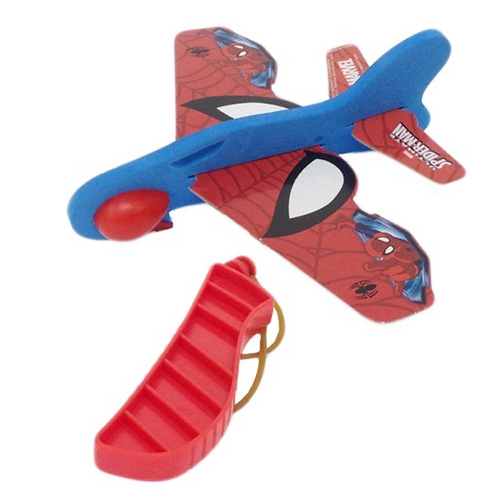 Avion de jucarie pentru copii, Spiderman, Spuma, Multicolor - eMAG.ro