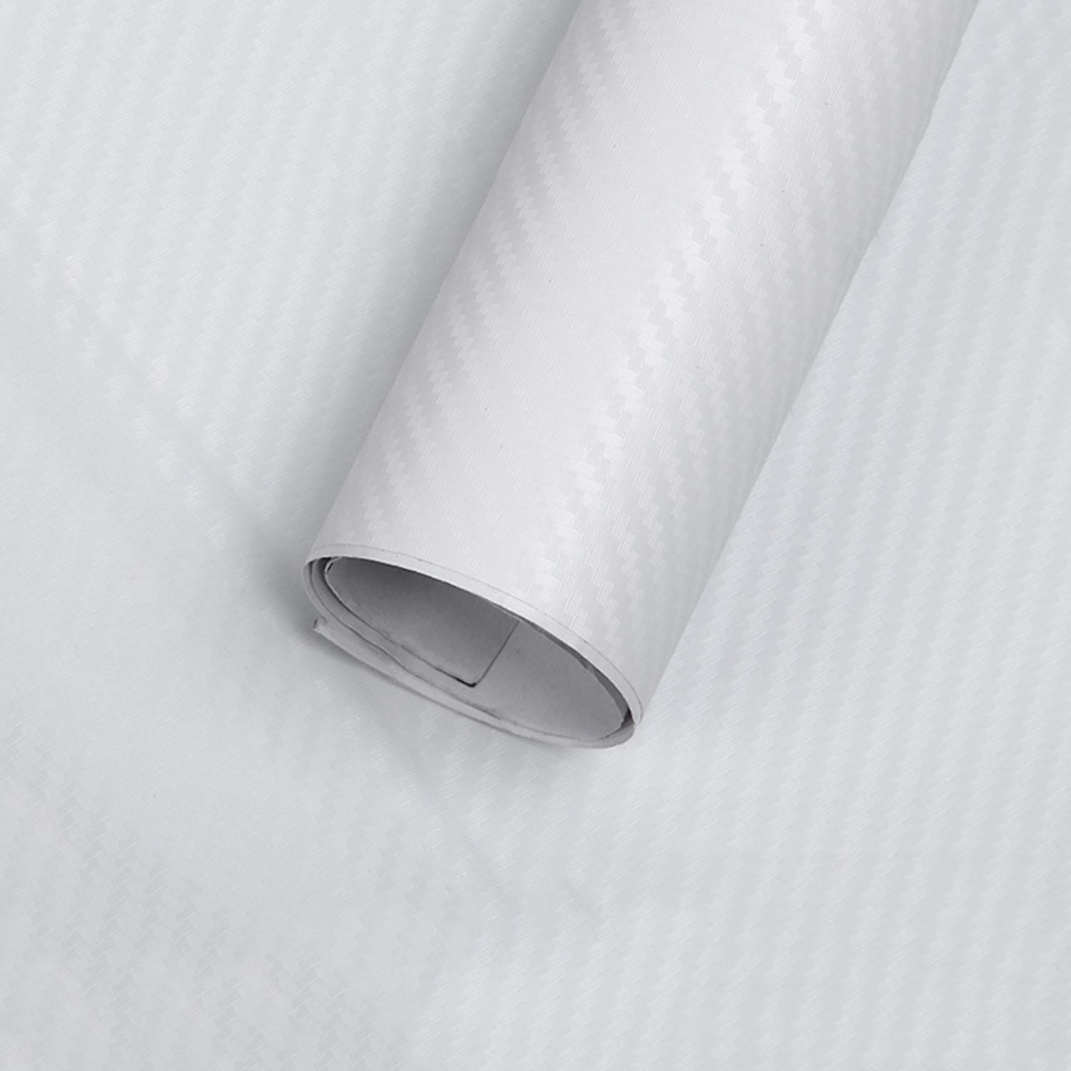 Folie colantare auto Carbon 3D - Alb (3m x 1,27m) - eMAG.ro