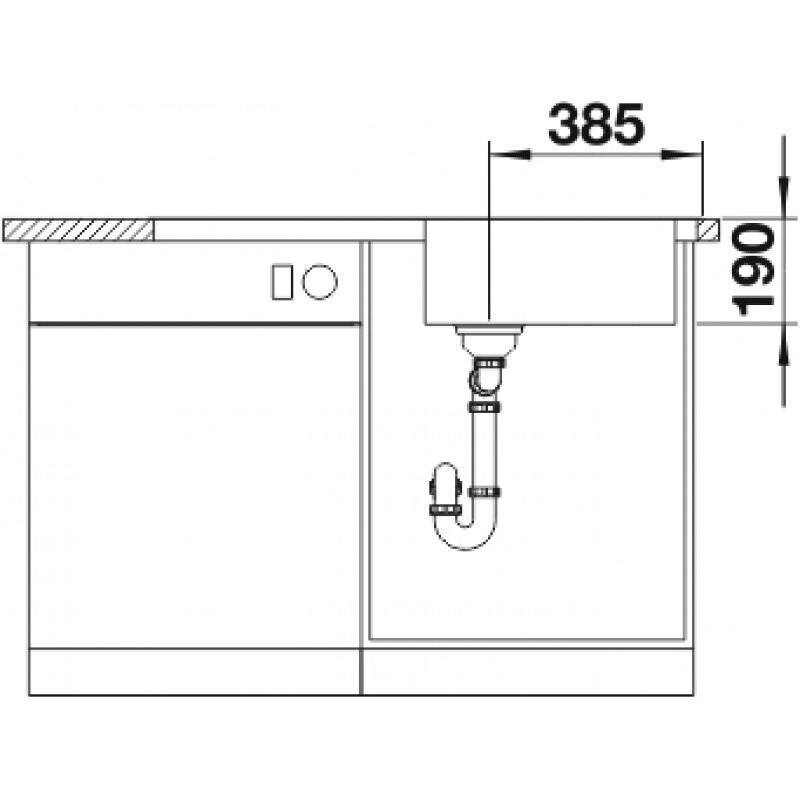 Кухненска мивка Blanco DINAS XL 6S, полирана повърхност, 1000x500мм ...