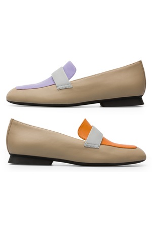 Pantofi dama Twins, Camper, Piele naturala, Multicolor, 35 EU - eMAG.ro