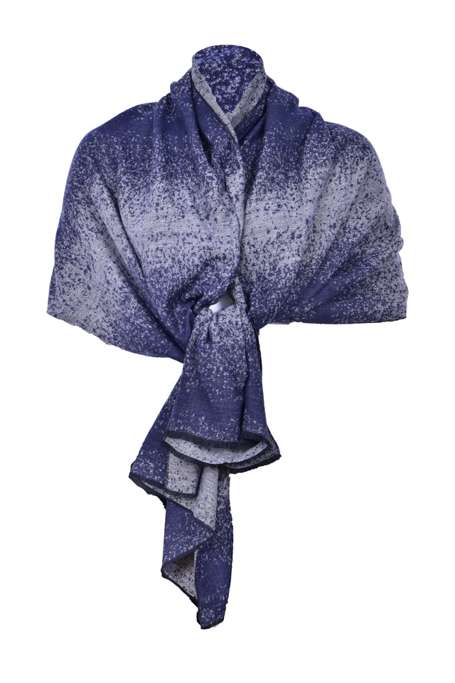 Fular N, Dacali, albastru/gri - eMAG.ro