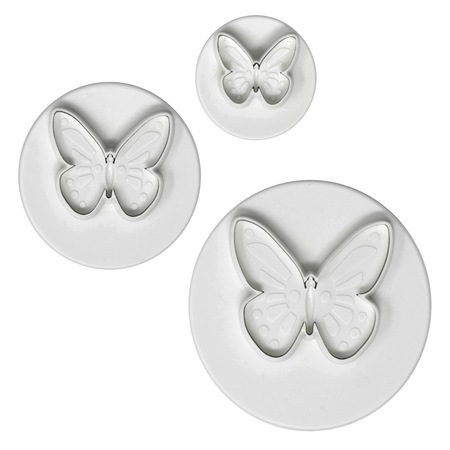 Set decupatoare fondant, forme biscuiti Fluture dragut S/M/L, PME - eMAG.ro