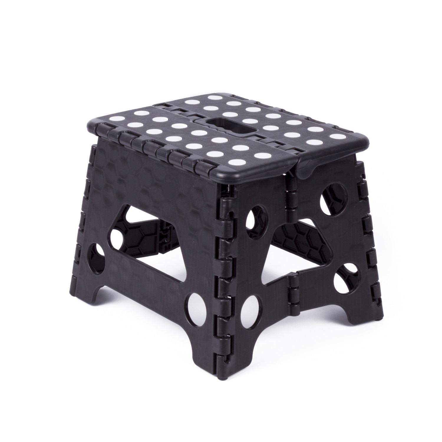 Scaun pliabil negru mic, rezistent pentru 80 kg - eMAG.ro