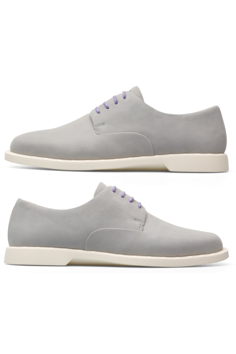 Pantofi dama Twins, Camper, Piele naturala, Gri, 35 EU - eMAG.ro