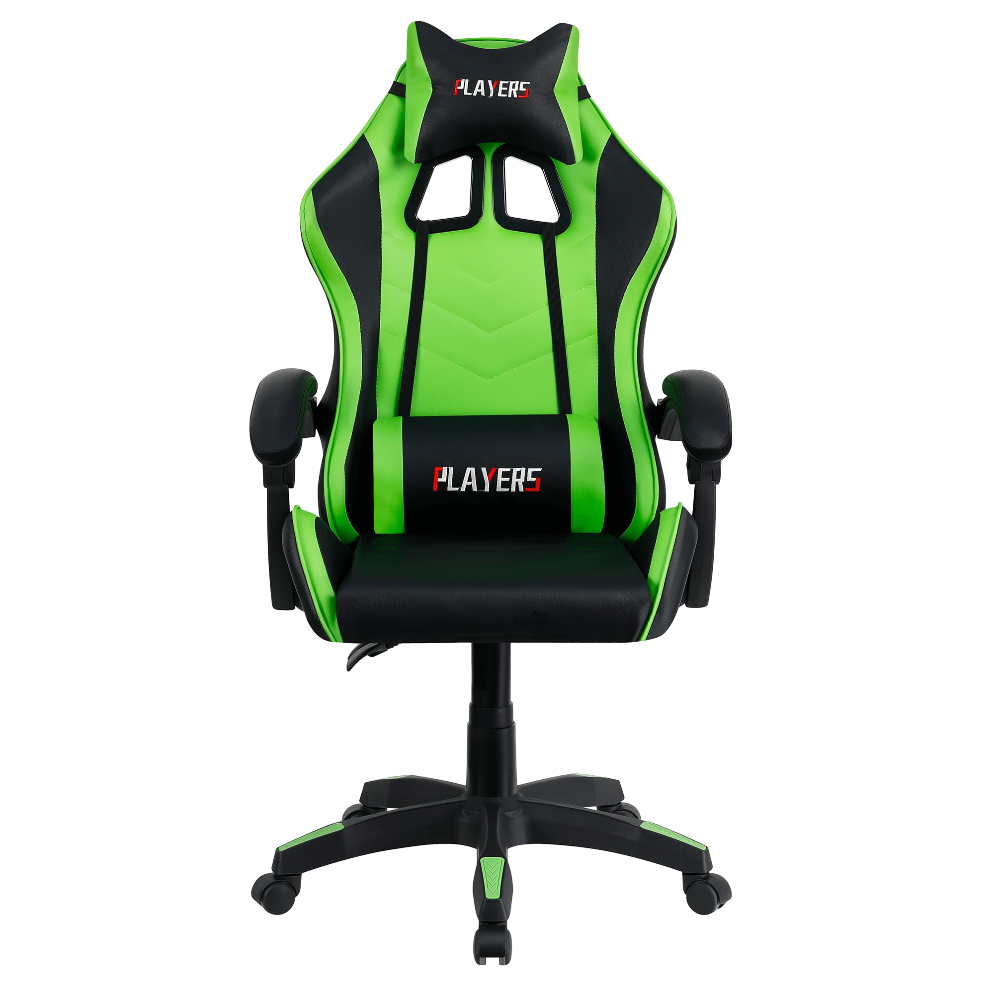 Scaun gaming, verde negru, Jamar, 65x65x114-124 cm - eMAG.ro