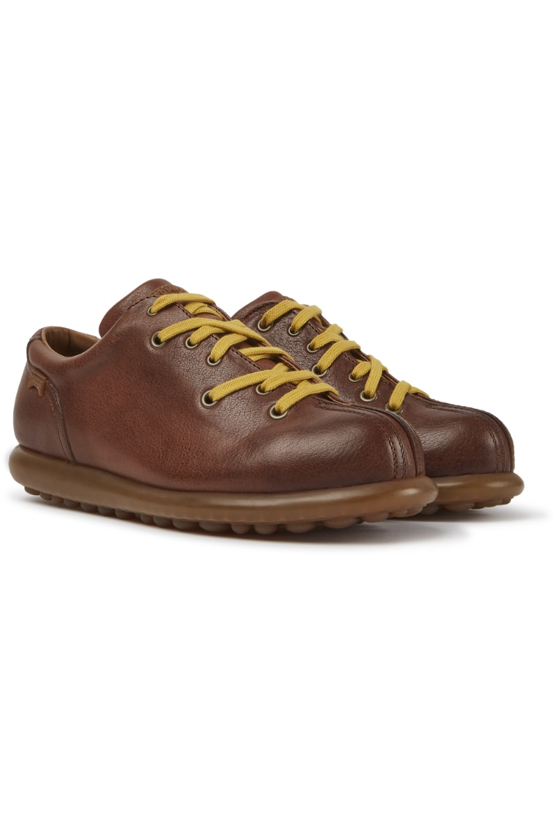 Pantofi dama Twins, Camper, Piele naturala, Maro, 36 EU - eMAG.ro