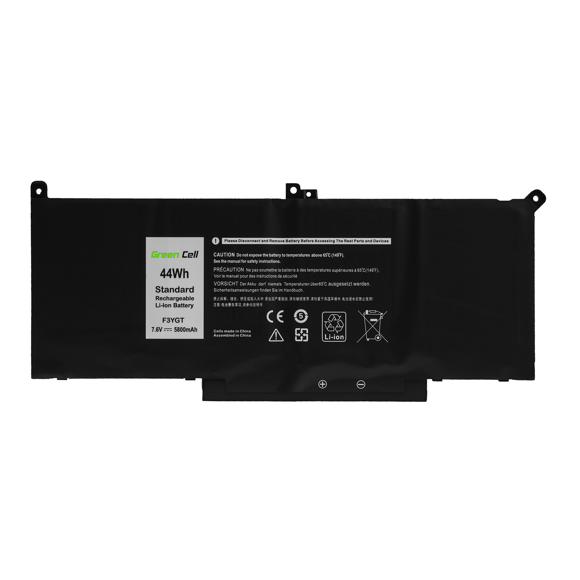 Baterie F3YGT DM3WC MYJ96 Green Cell pentru Dell Latitude 7280 7290 ...