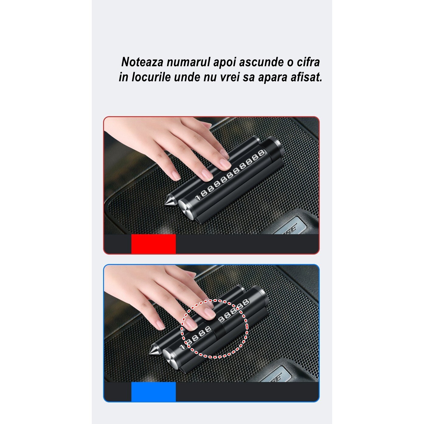 Suport numar de telefon, pentru parcare, Gri - eMAG.ro