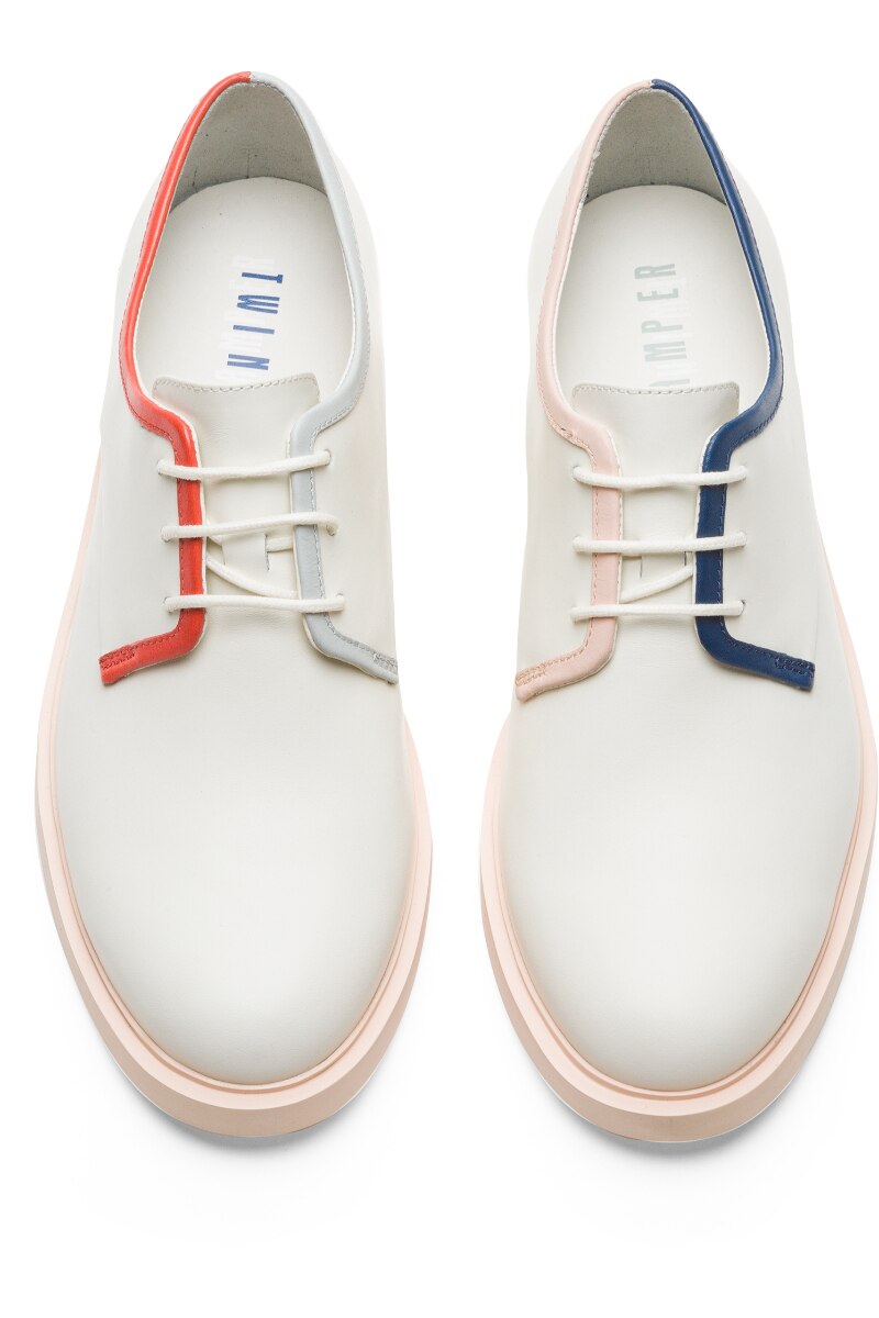 Pantofi dama Twins, Camper, Piele naturala, Alb, 35 EU - eMAG.ro