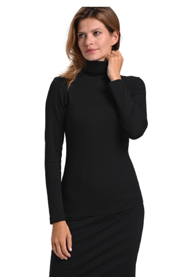 Pulover dama Volcano S-Juli, Viscoza/Poliester, Negru, XL - eMAG.ro