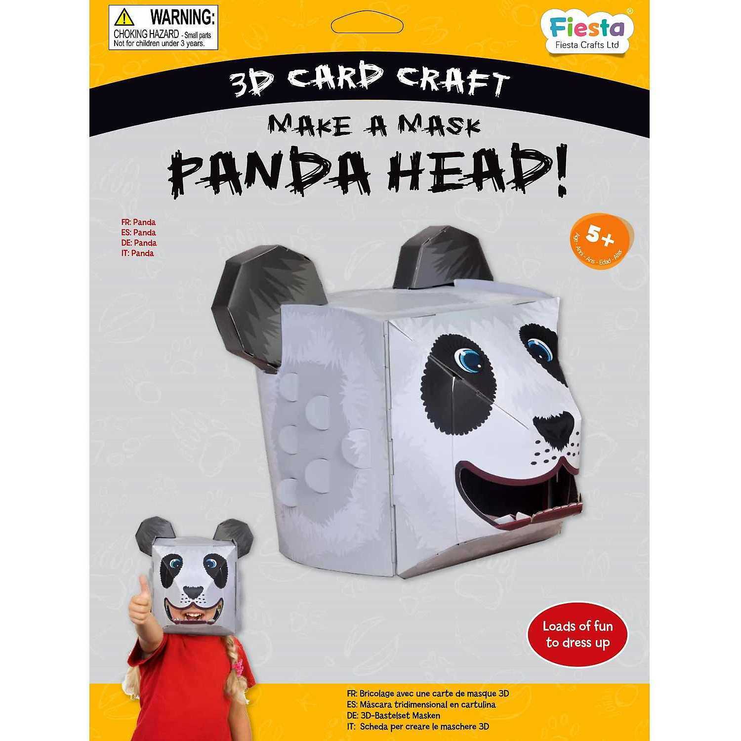 3D Panda Mask, Fiesta Crafts - eMAG.bg