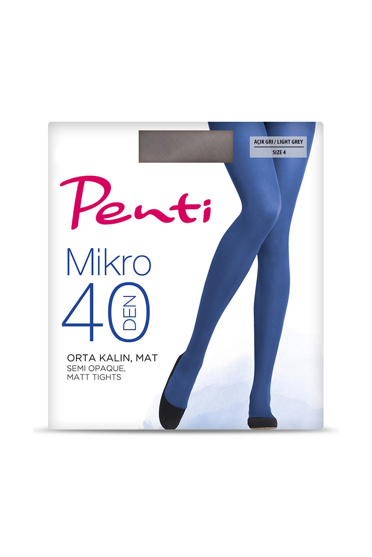 Dresuri dama, Penti Micro 40, Elastan/Poliamida, XL, Gri - eMAG.ro