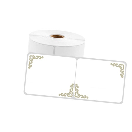 Etichete termice duble 50 x 15 mm plastic alb model Nori Aymo ID1 ...