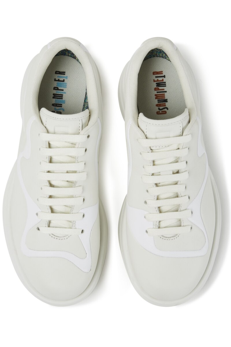 Pantofi sport dama Twins, Camper, Piele naturala, Alb, 40 EU - eMAG.ro