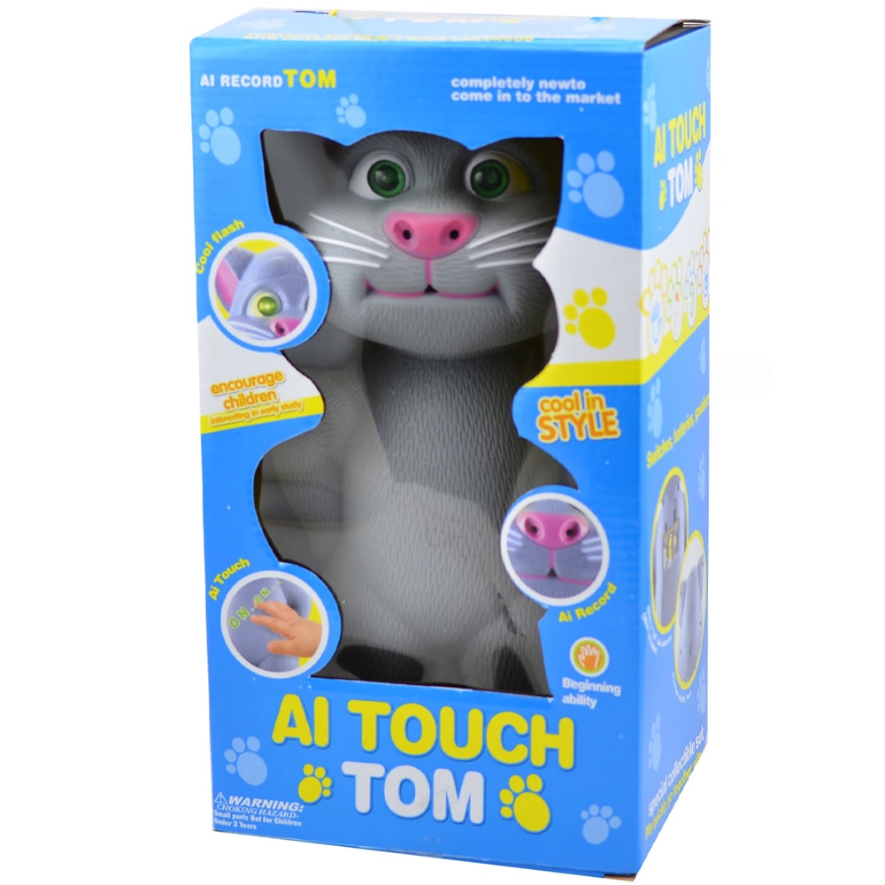 Jucarie Interactiva Talking Tom Zenuk® - Motanul Inteligent, Vorbeste ...