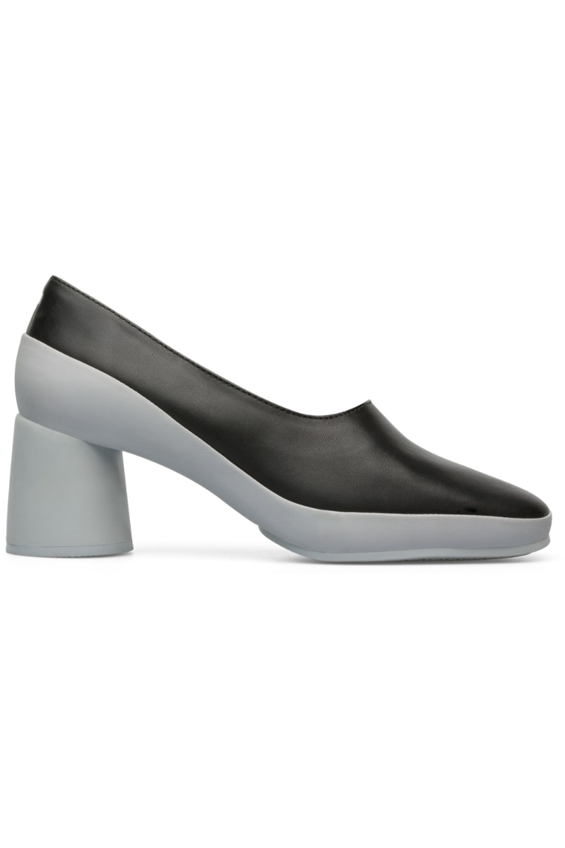 Pantofi dama Upright, Camper, Piele naturala, Negru/Gri, 35 EU - eMAG.ro