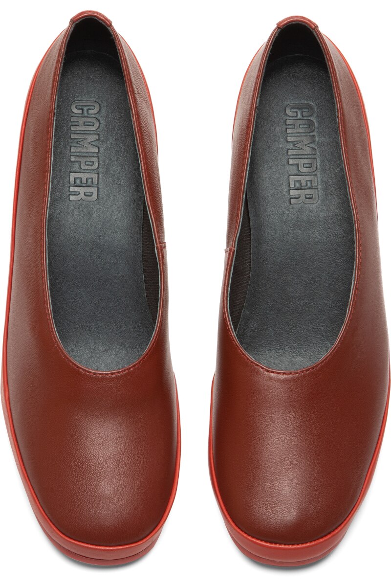 Pantofi dama Upright, Camper, Piele naturala, Rosu, 37 EU - eMAG.ro