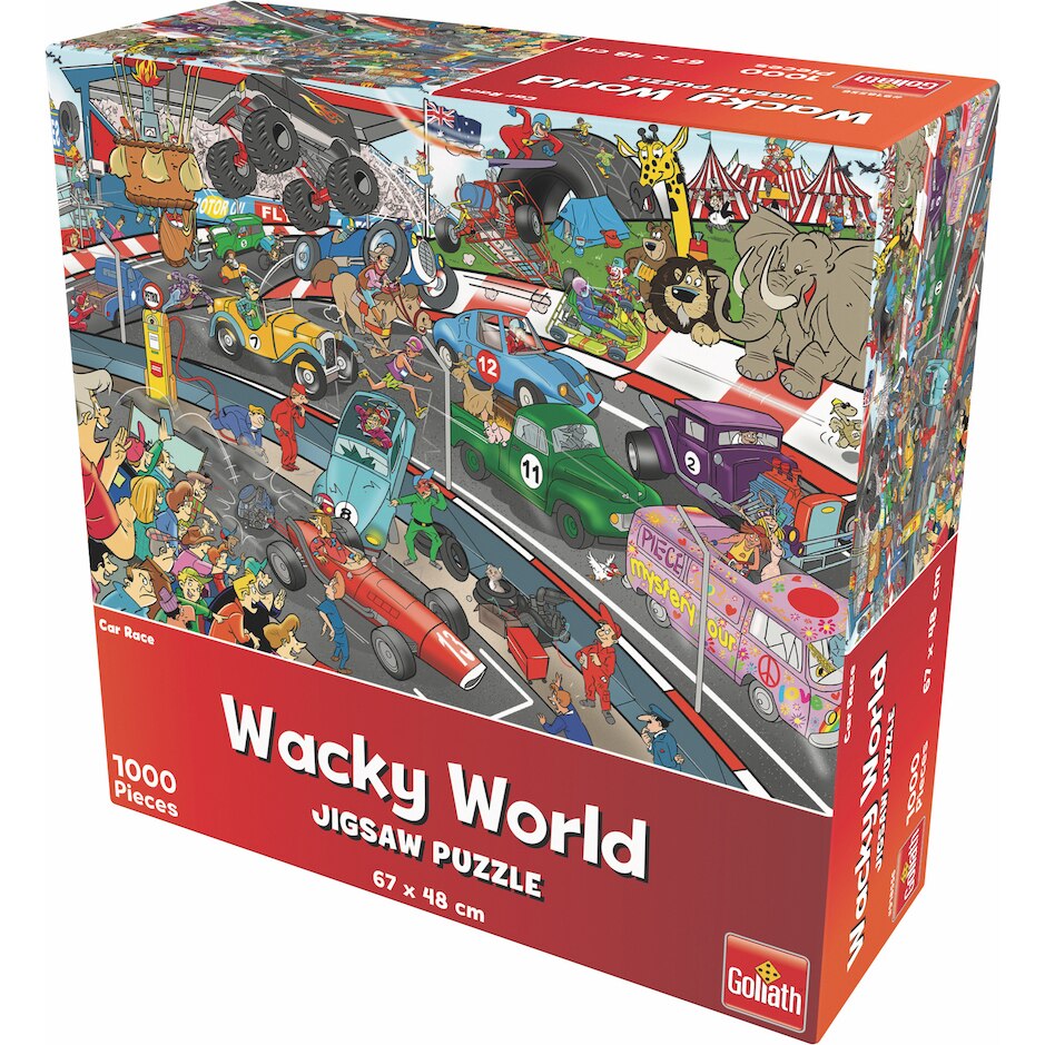 Puzzle Goliath Wacky world - Cauta si gaseste, Cursa nebuna, 1000 piese ...