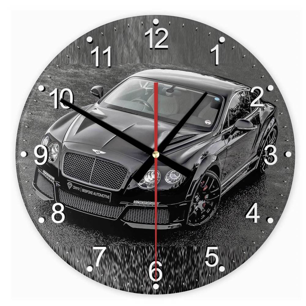 Ceas circular din sticla Bentley 13, multicolor, 20 cm - eMAG.ro