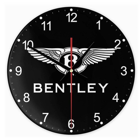 Ceas circular din sticla Bentley 1, multicolor, 20 cm - eMAG.ro