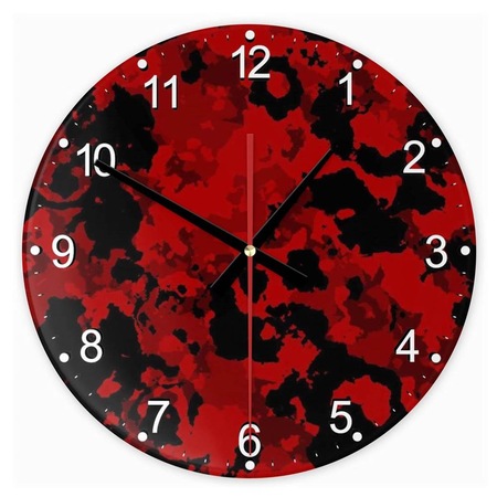 Ceas circular din sticla Camouflage 21, multicolor, 20 cm - eMAG.ro