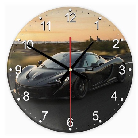 Ceas circular din sticla Mclaren 9, multicolor, 20 cm - eMAG.ro