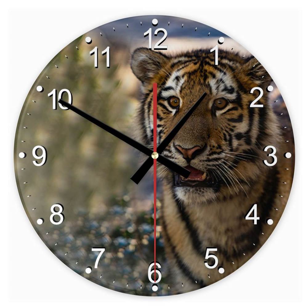 Tigris 2 kör alakú üveg óra falióra - eMAG.hu