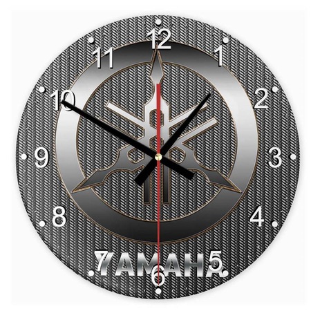 Ceas circular din sticla Yamaha 5, multicolor, 20 cm - eMAG.ro