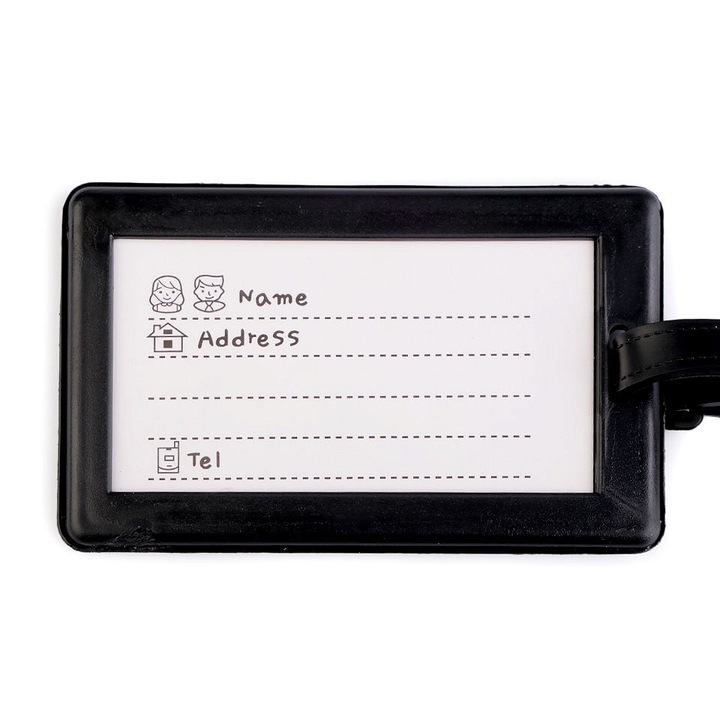 Eticheta pentru identificare bagaje 6,5 x 10 cm Flori - eMAG.ro