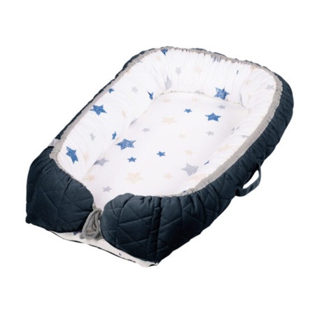 Cosulet bebelus pentru dormit Baby Nest DacEnergy©, cu 2 fete, satin si ...