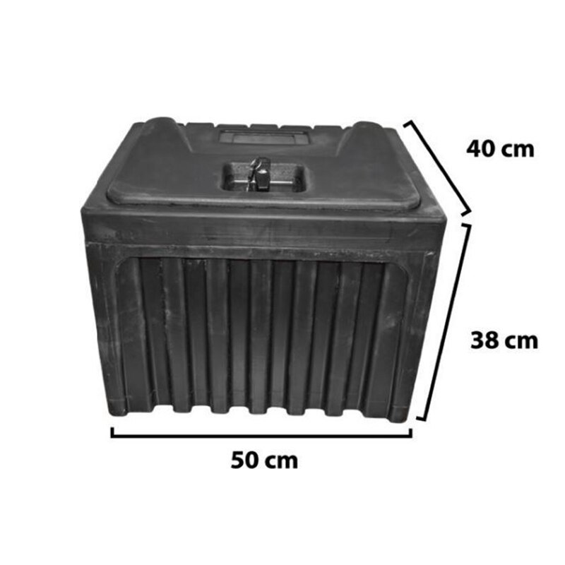 Lada pentru scule fara suport, din plastic negru 380x400x500 mm - eMAG.ro