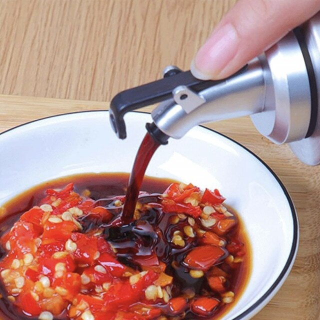 Recipient gradat Pufo Kitchen din sticla pentru ulei si otet, 300 ml ...