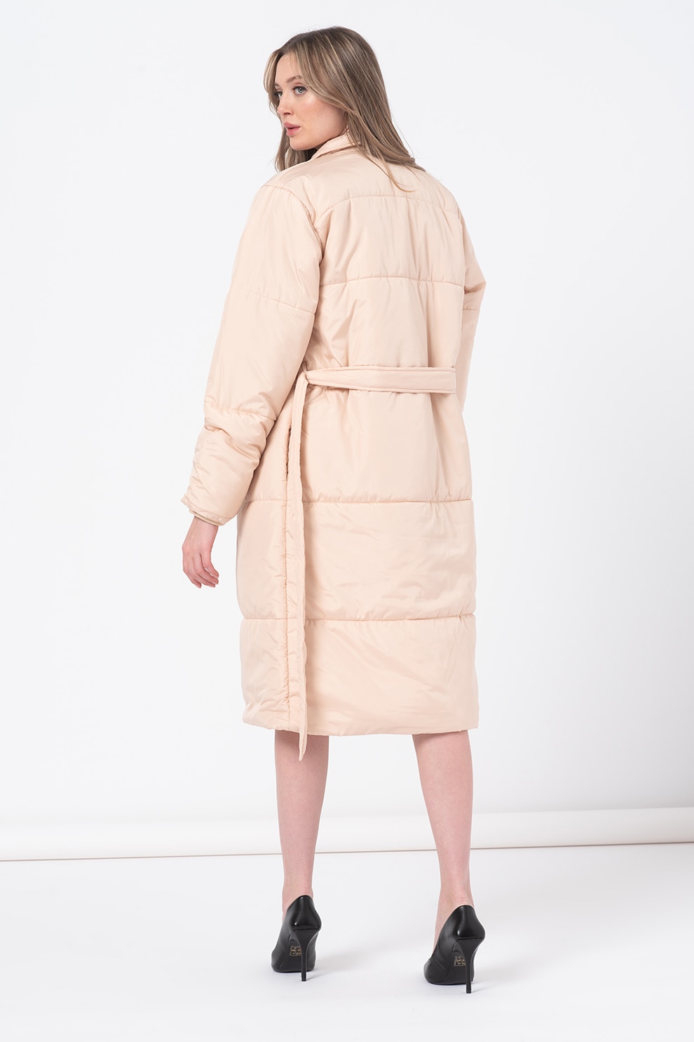 Missguided, Geaca lunga usoara cu cordon detasabil in talie - eMAG.ro