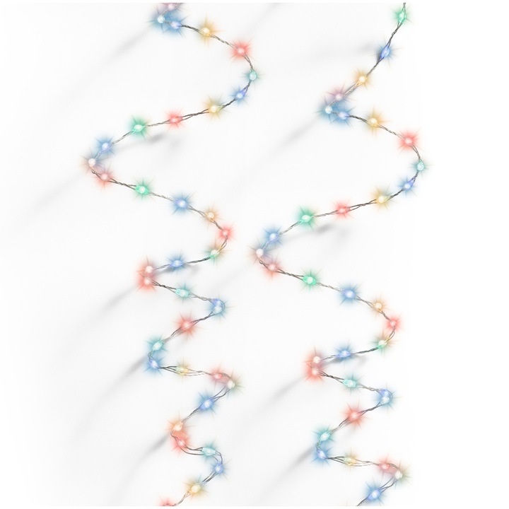 Instalatie Craciun Lumineo, 378 micro LED-uri, 600 cm, lumina ...