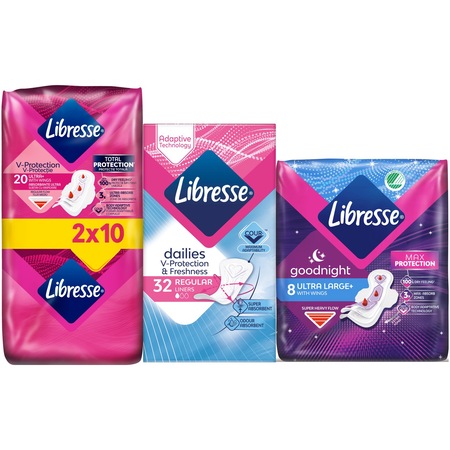 Pachet Libresse: Absorbante Ultra, 20 bucati + Absorbante Ultra ...
