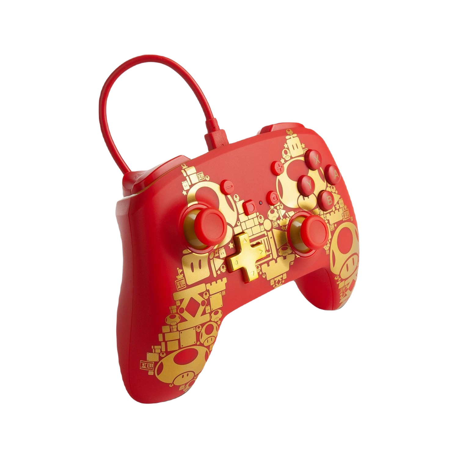 Controller PowerA Enhancedcu fir Golden Mario pentru Nintendo Switch ...