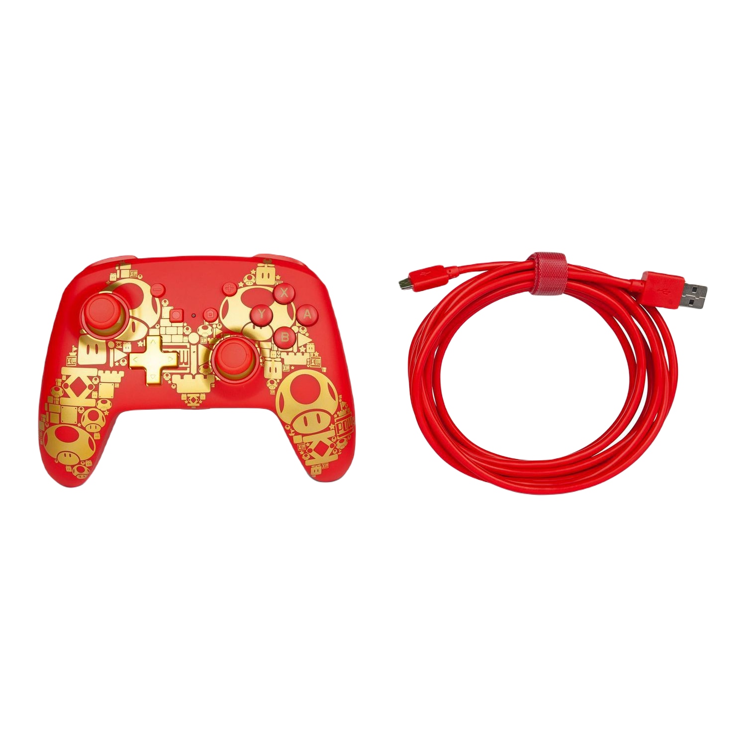 Controller PowerA Enhancedcu fir Golden Mario pentru Nintendo Switch ...