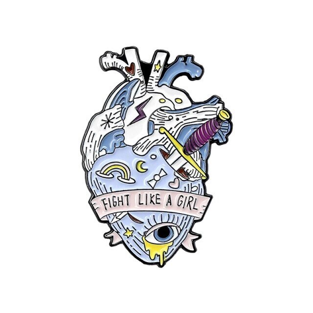 Insigna, Dambla, Fight like a Girl Heart - eMAG.ro