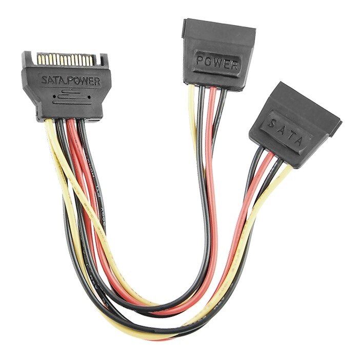 Cablu splitter SATA3 Qoltec, Male/2x female, 0.5 m, Multicolor - eMAG.ro