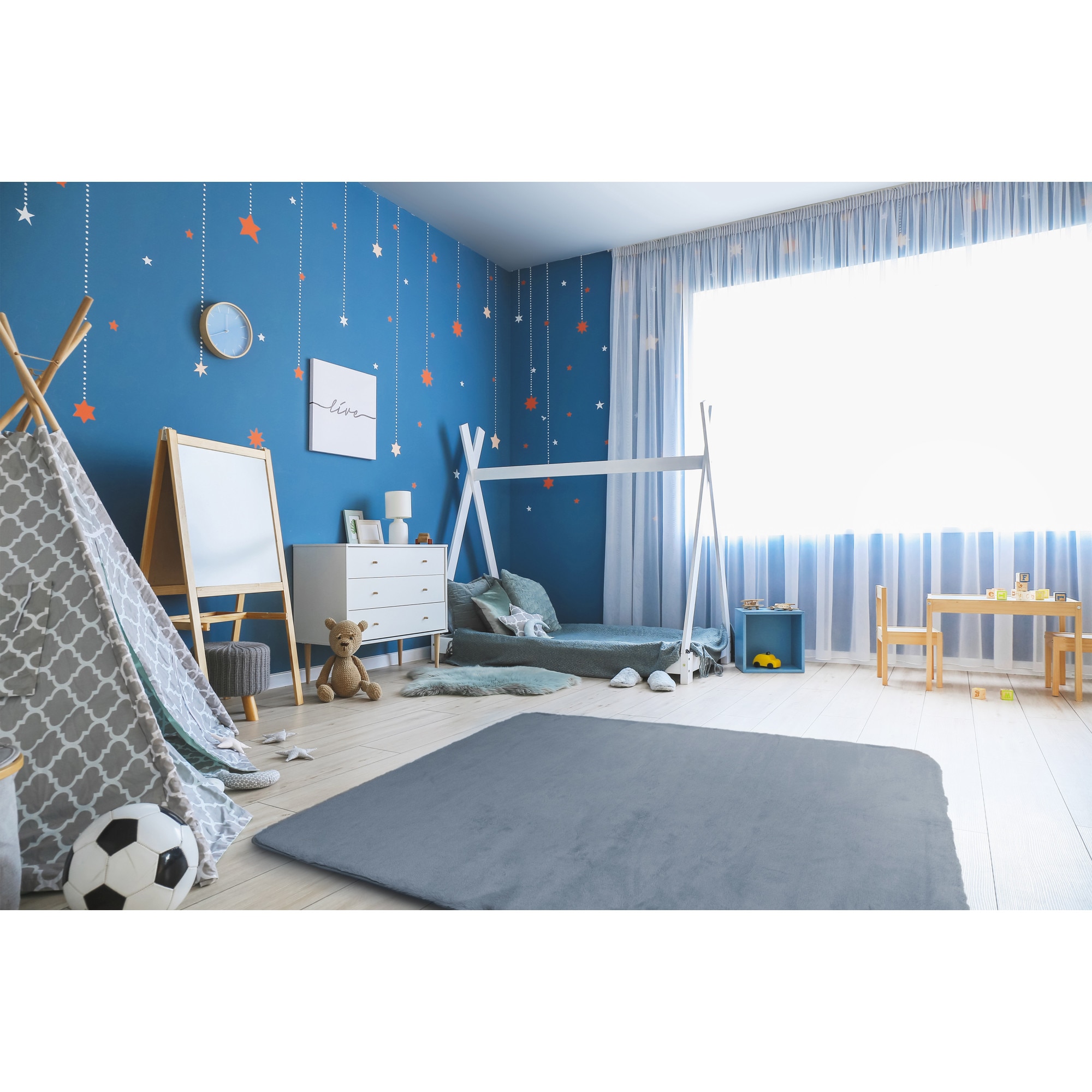 Covor, Strado, Rabbit, Dreptunghi, Poliester, 120 x 160, Argintiu - eMAG.ro