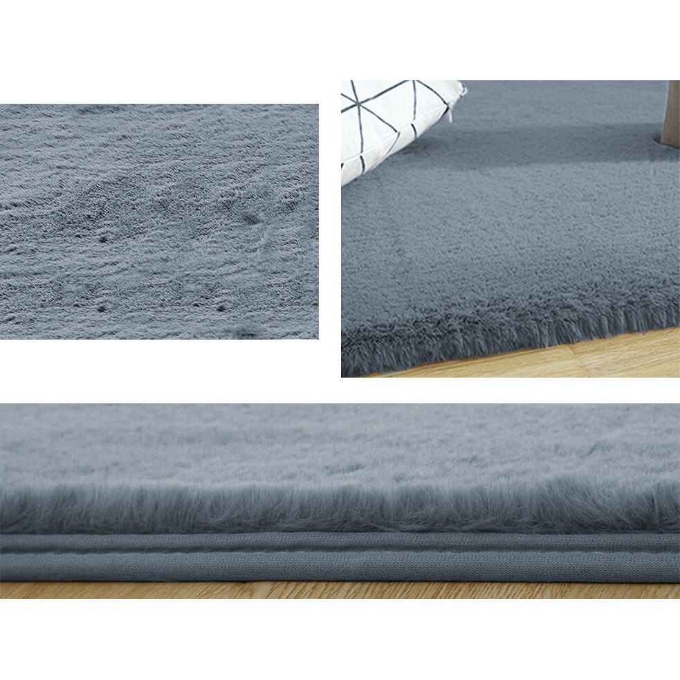 Covor, Strado, Rabbit, Dreptunghi, Poliester, 120 x 160, Argintiu - eMAG.ro