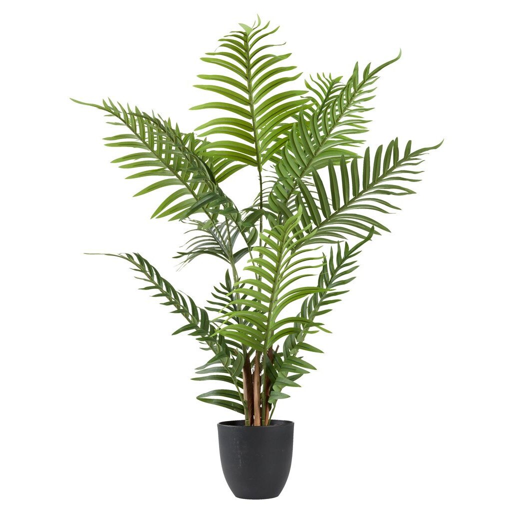 Planta artificiala, dimensiune 90 de cm, verde / negru - eMAG.ro