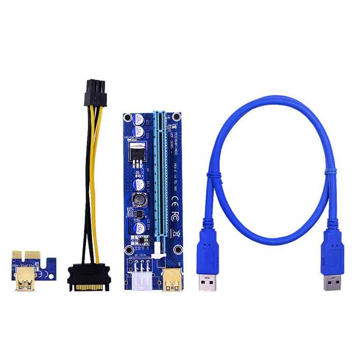 PCI-E - PCI adapterkártya készlet, Sundiguer, 4 db, PCI-E 1X - 16X ...