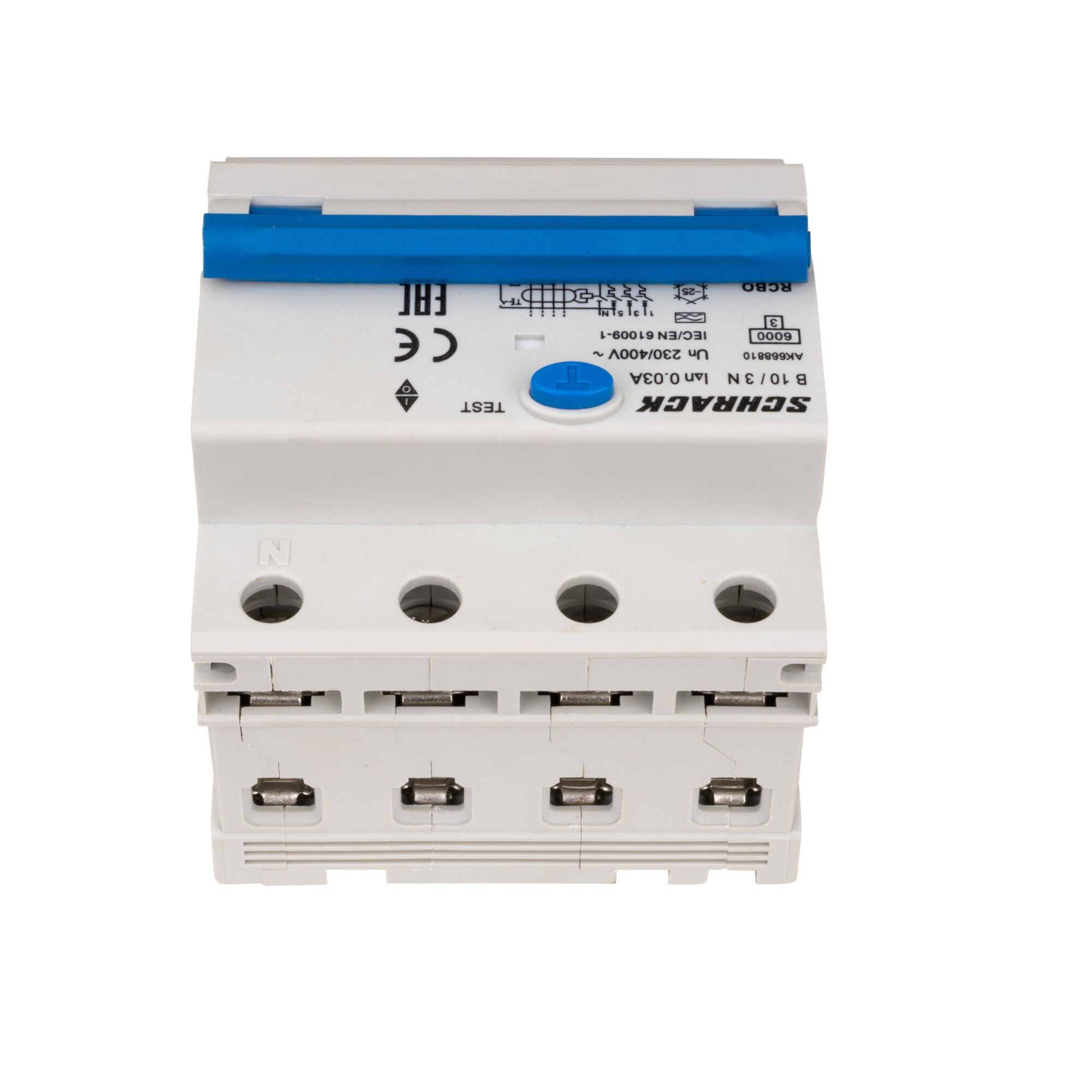 Siguranta automata diferentiala 3P+N 25A 30mA, curba B, tip A, Schrack Amparo, AK668825 B25 ...